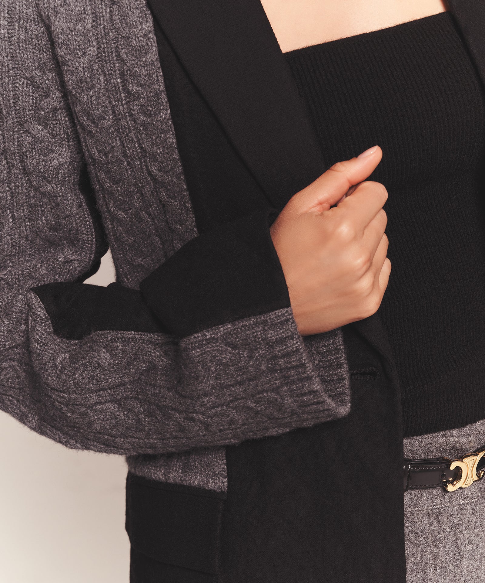 Luxe Cable Hybrid Oversized Blazer – ribbonrove